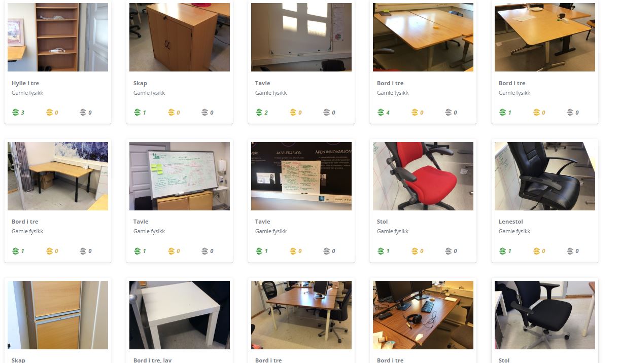 Mapping thousands of materials and furniture for reuse at NTNU